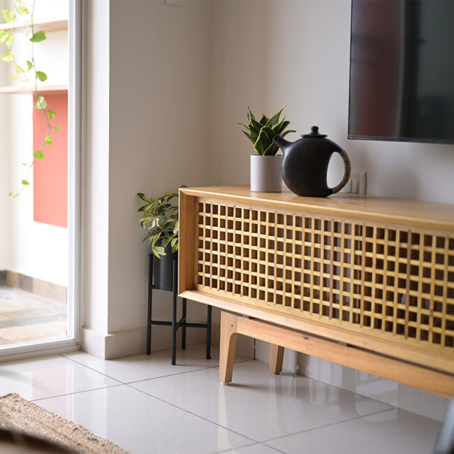 Chalked Checker TV Unit – ATOMOS ATELIER